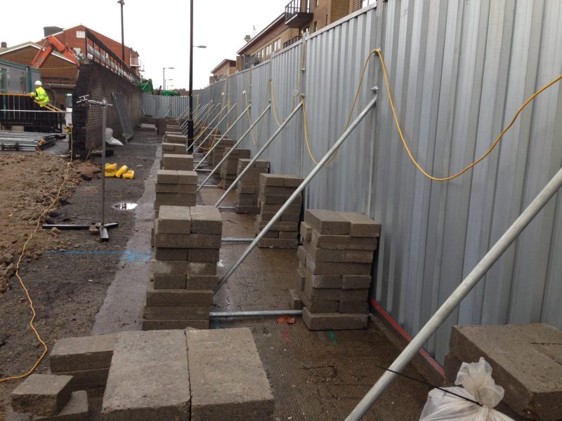 Site Hoardings & Solid Heras, London Fire Stations - Perimeter Solutions